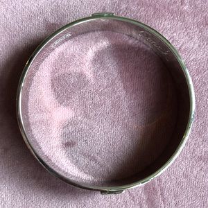 Coach | Jewelry | Coach Silver Bangle Bracelet | Poshmark